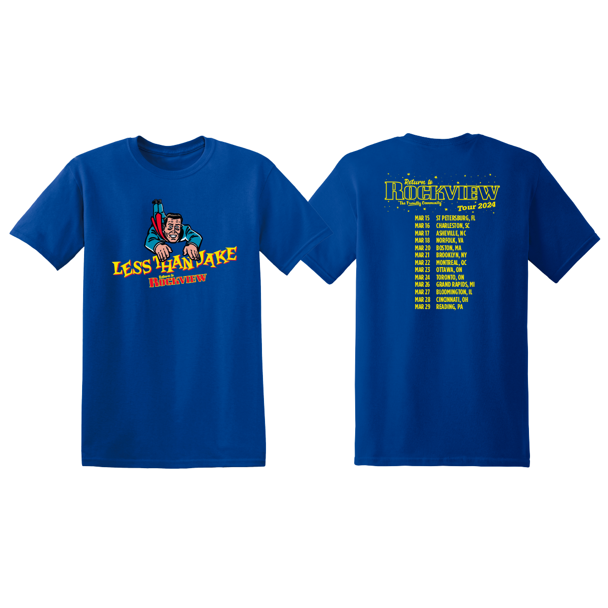 Less Than Jake - RETURN To Rockview Tour T-Shirt – Less Than Jake Merch